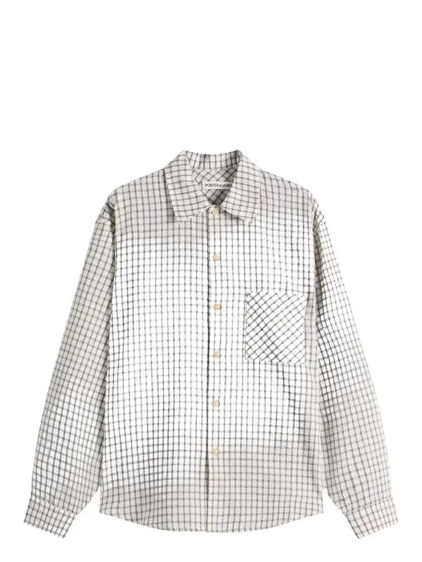 PORTER JAMES Manhattan Shirt In | Size: | 100% Cotton | End Clothing - White Seersucker