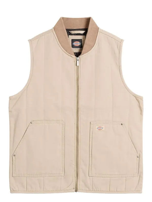 Dickies Quilted Canvas Vest - Desert Sand