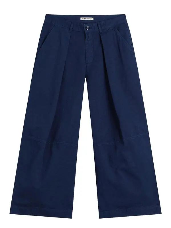 You Must Create Deadbeat Trousers - Blue