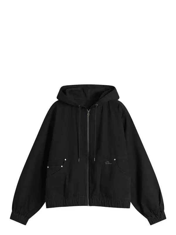 DIME Hooded Denim Jacket - Black