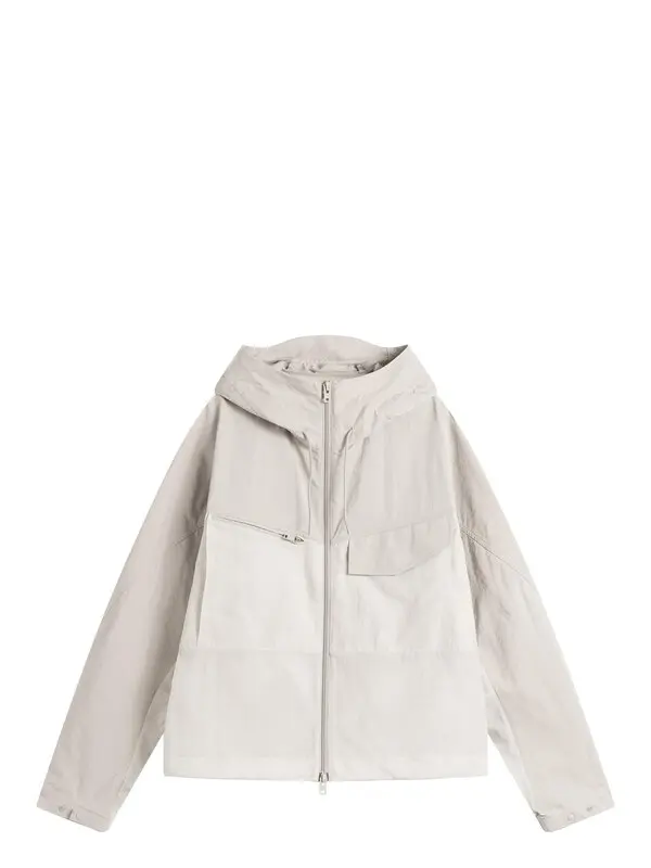 Y3 Cotton Blend Hooded Jacket - Brown