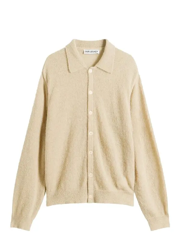 Our Legacy Fuzzy Alpaca Evening Polo - Soft Sage