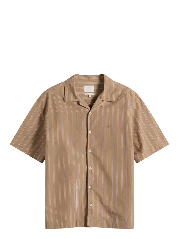 A.p.c. Chemise Beckett Logo Shirt - Beige