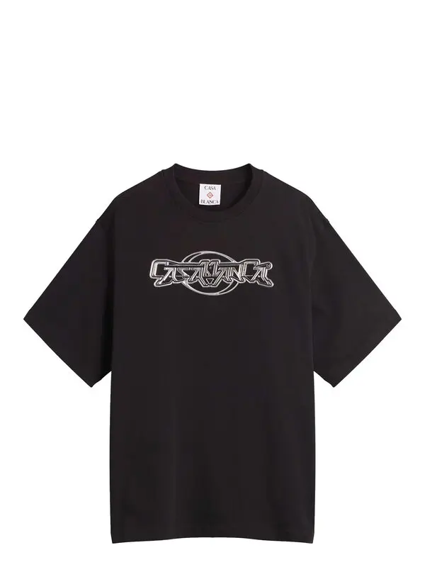 Casablanca Jersey 3d Oversized T-shirt - Black