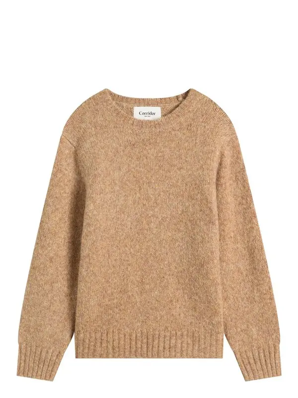 CORRIDOR Alpaca Crewneck - Camel