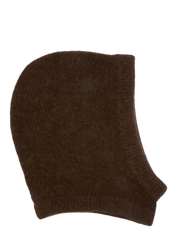 Rick Owens Knit Hood - Brown