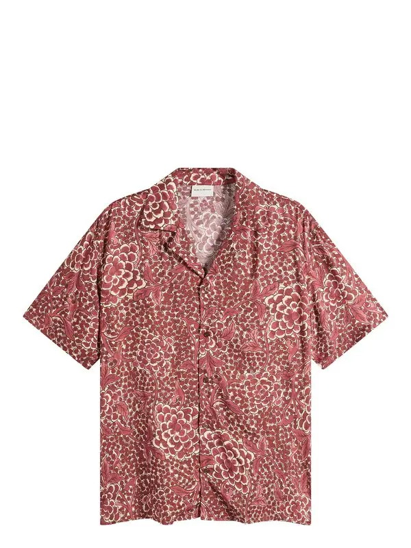 Drole De Monsieur Viscose Grapes Shirt - Red