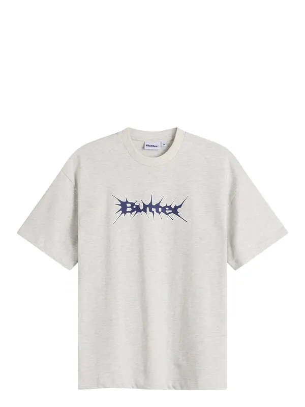 BUTTER GOODS Nail Logo T-shirt - Ash