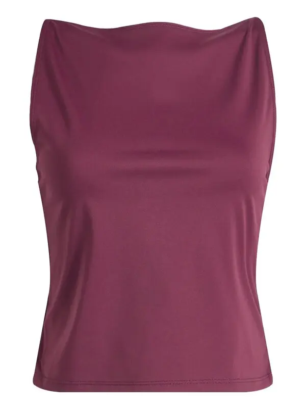 Good American Weightless Scuba Sleeveless Tank - Fig