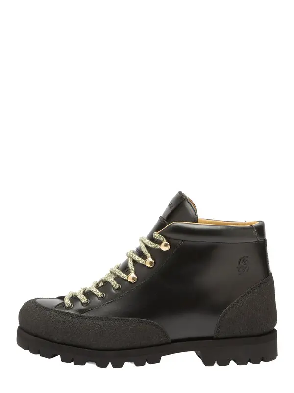 Drole De Monsieur X Paraboot Yosemite Leather Boot - Black