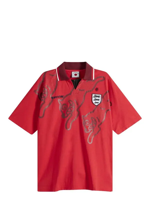 ICECREAM Running Dog Football Shirt - Red