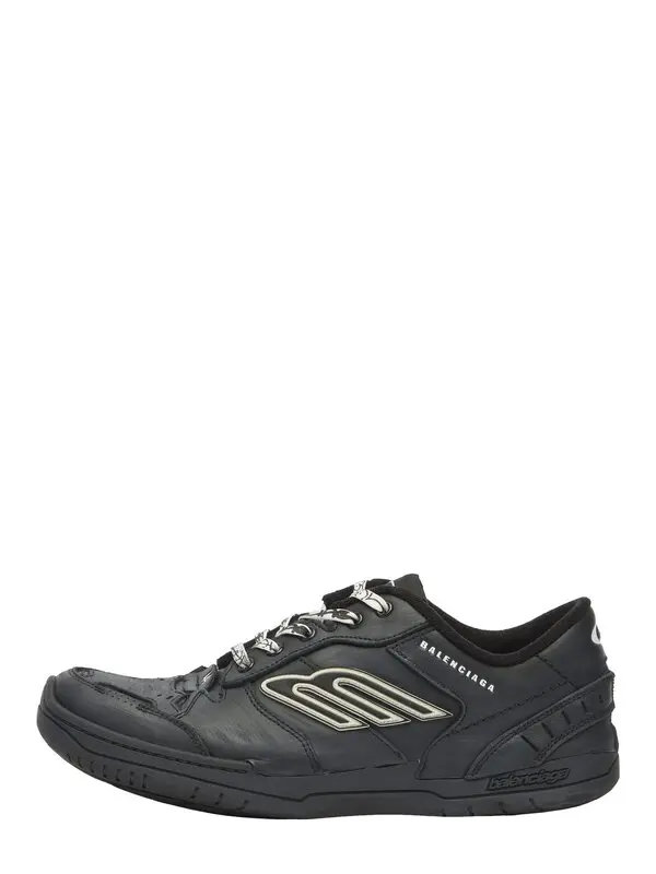 Balenciaga Hamptons Worn Out Sneaker - Black