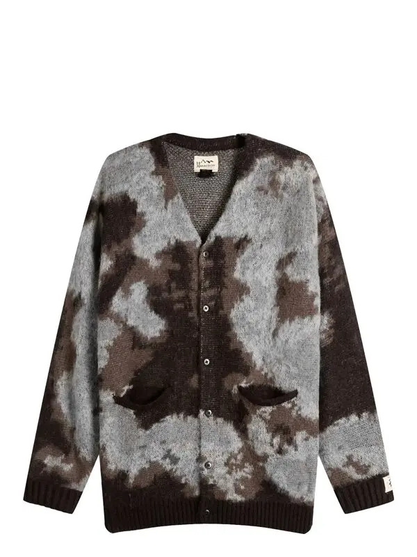 MANASTASH Blurry Jaquard Cardigan - Black