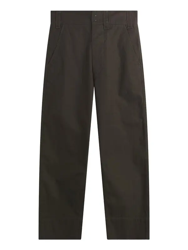 MARGARET HOWELL Wide Waistband Trousers - Cedar