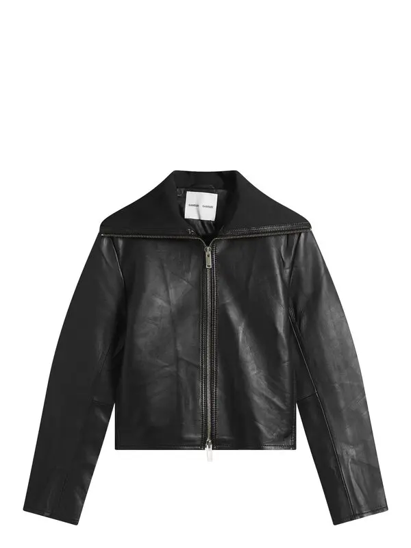 SAMSØE SAMSØE Leather Jacket - Black