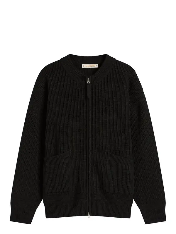 FRIZMWORKS Wool Deck Zip Cardigan - Black