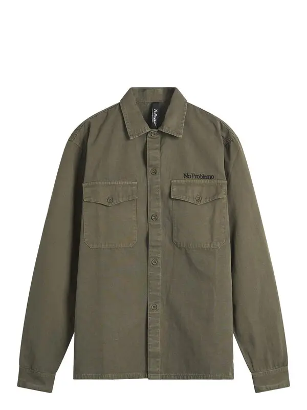 NO PROBLEMO Mini Problemo Ripstop Work Shirt - Olive