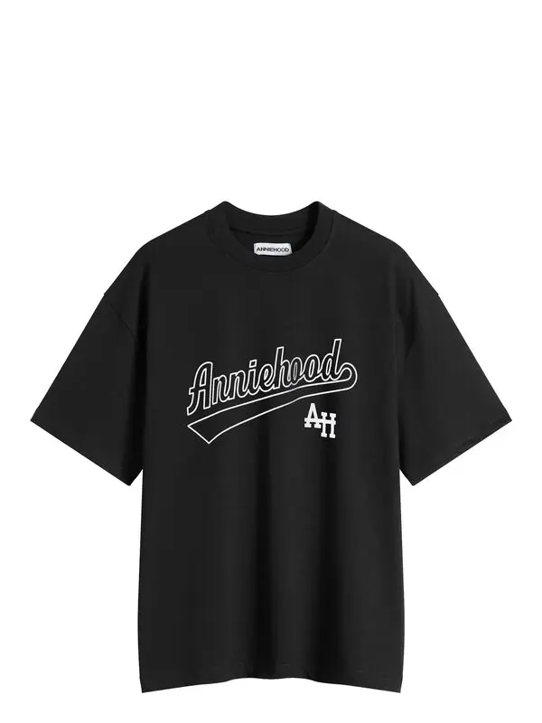 ANNIE HOOD Baseball T-shirt - Black