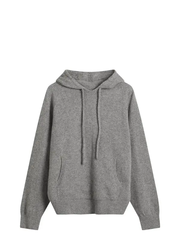 NOTHING WRITTEN Casta Knit Hoodie Sweater - Gray