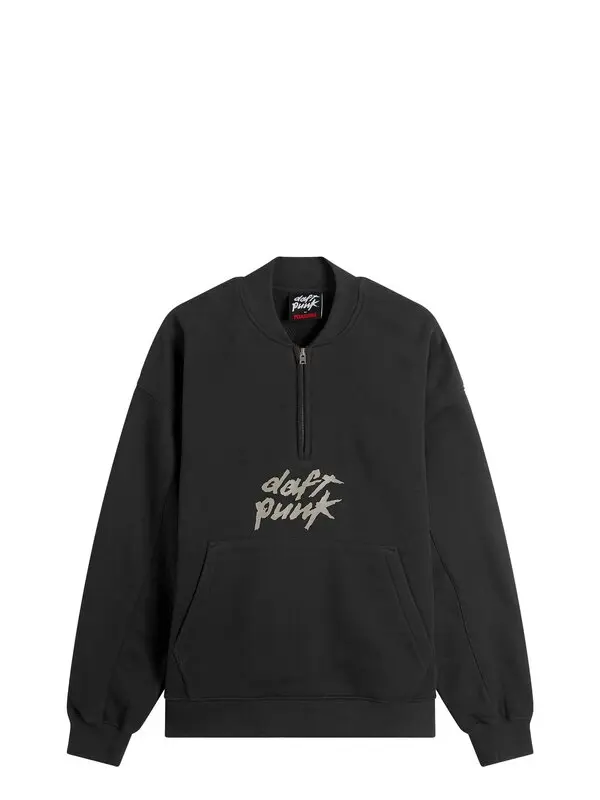PLEASURES Primetime Quarter Zip - Black