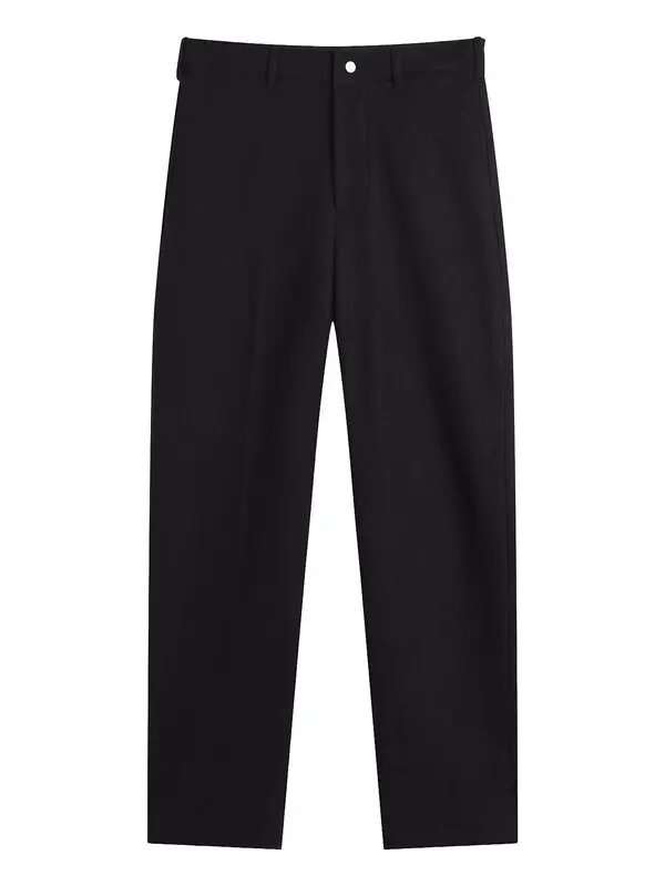 LADY WHITE CO. Crater Wool Trousers - Black