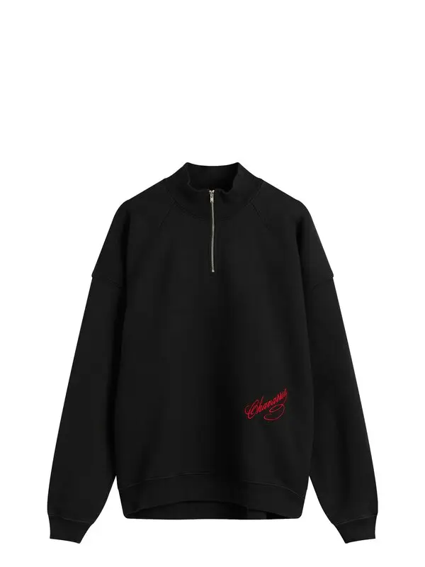 WILLY CHAVARRIA Bravo Quarter Zip - Black