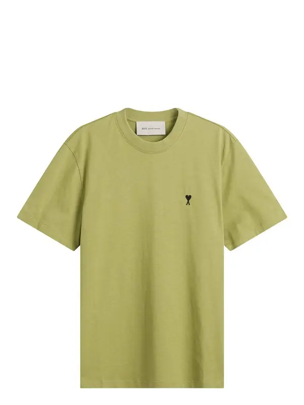 AMI Paris Contrasted Adc T-shirt - Matcha