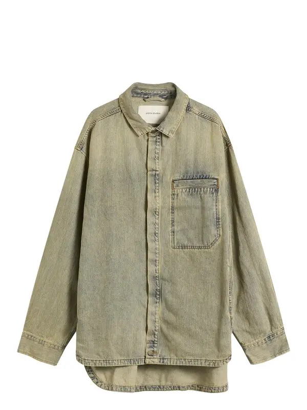 ENTIRE STUDIOS Herculean Denim Shirt - Surface Wave
