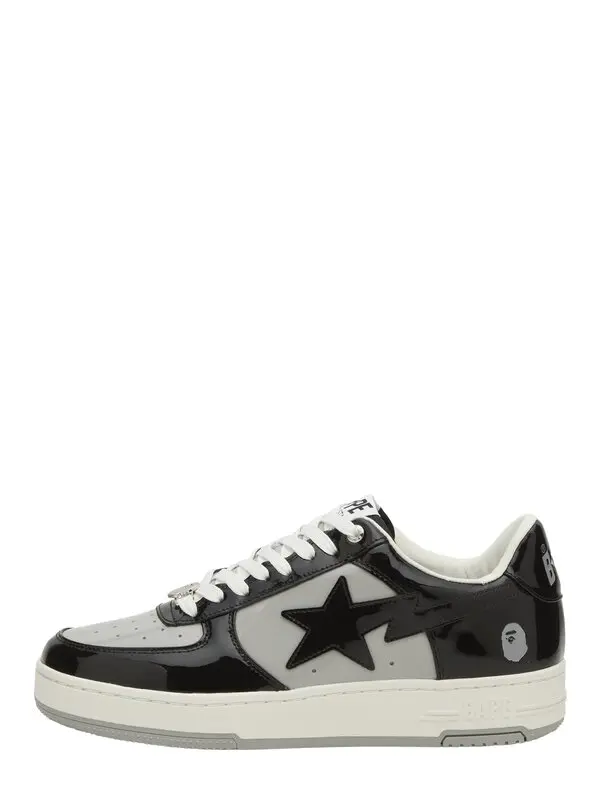 A BATHING APE Patent Leather Sta #4 M2 - Black
