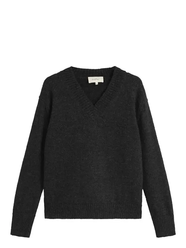 SECOND / LAYER Vexed V-neck - Black