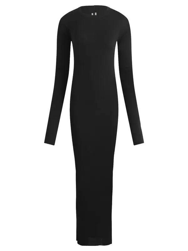 Rick Owens Long Sleeve Dress - Black