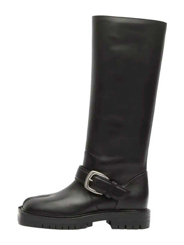 MAISON MARGIELA Tabi County Knee High Boots - Black