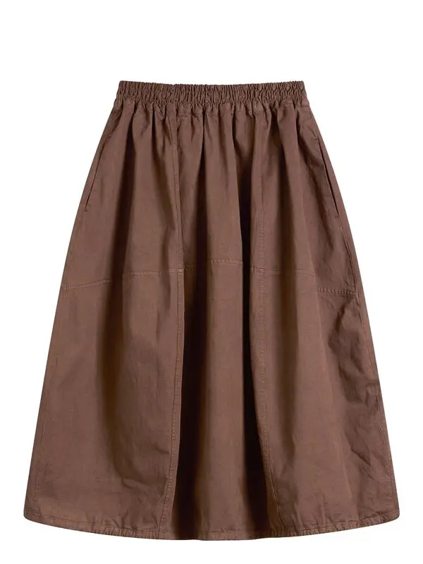 You Must Create Parachute Midi Skirt - Brown