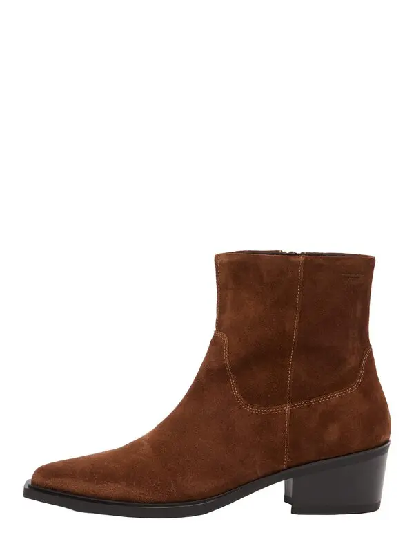 VAGABOND SHOEMAKERS Kelsey Pointed Ankle Boot - Cocoa Brown