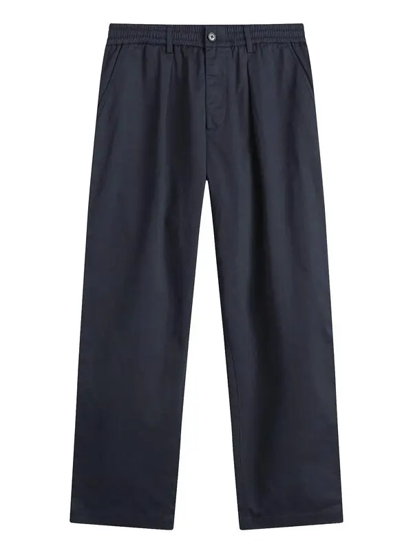 Universal Works Pleated Track Pant - Navy
