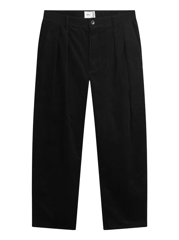 WTAPS Two Tuck Corduroy Trousers - Black