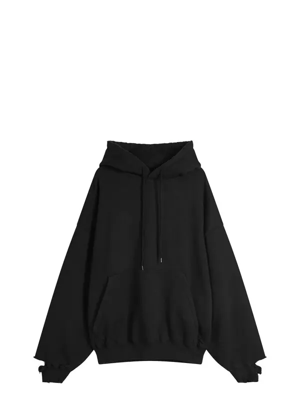COLE BUXTON Distressed Pocket Hoodie - Black