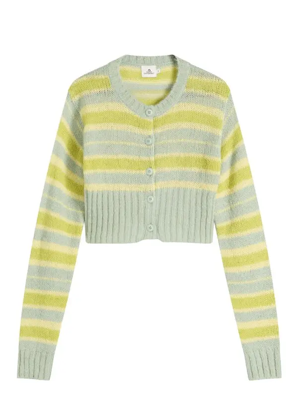 SUNDAYFRUITMARKET Sun Cropped Cardigan - Mint