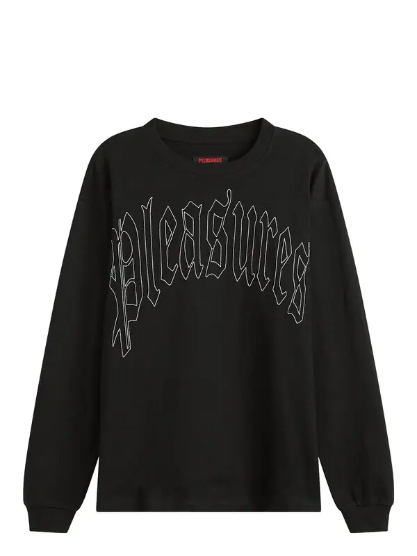 PLEASURES Twitch Long Sleeve T-shirt - Black