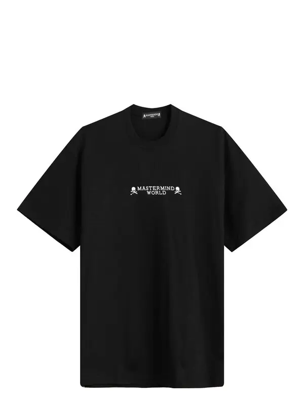 MASTERMIND WORLD I Do Not Care" Short Sleeve T-shirt - Black