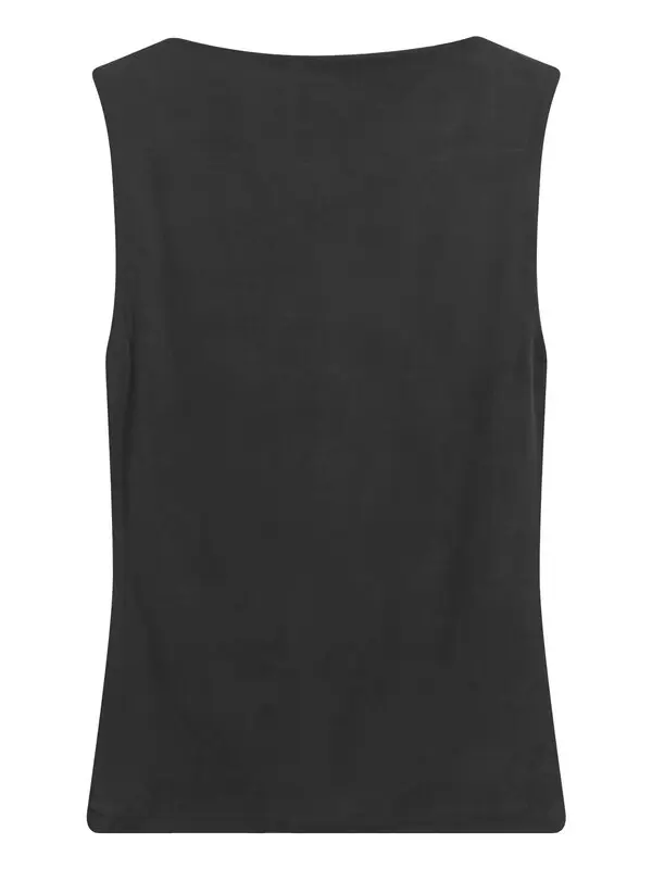 ST. AGNI Cupro Jersey Top - Black