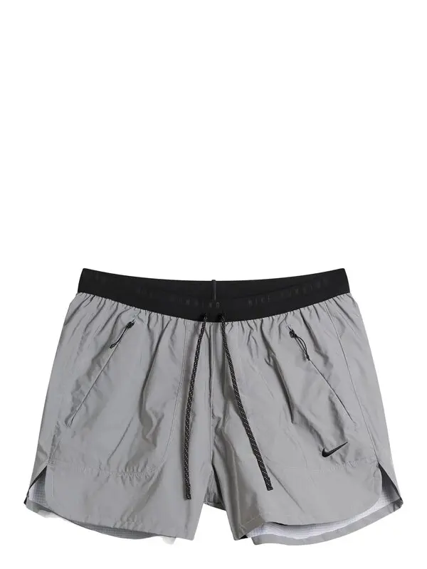 Nike Reflective 4 Inch 2 In 1 Shorts - Black/reflective Silver