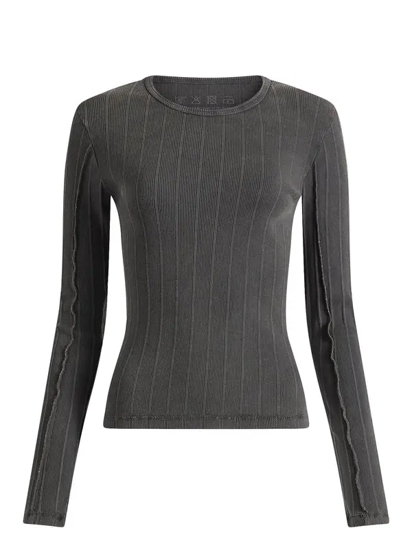 MFPEN Long Sleeve Rib T-shirt - Washed Graphite