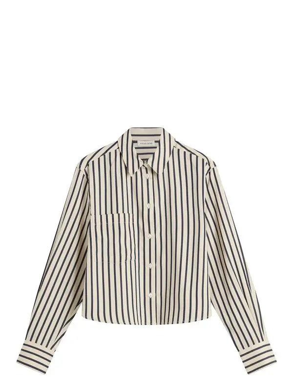 ANINE BING Essie Cropped Shirt - Multi