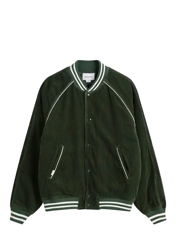 THISISNEVERTHAT Corduroy Varsity Jacket - Green