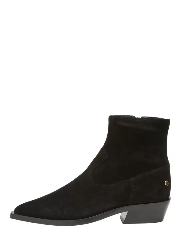 ANINE BING Bekah Flat Western Boots - Black