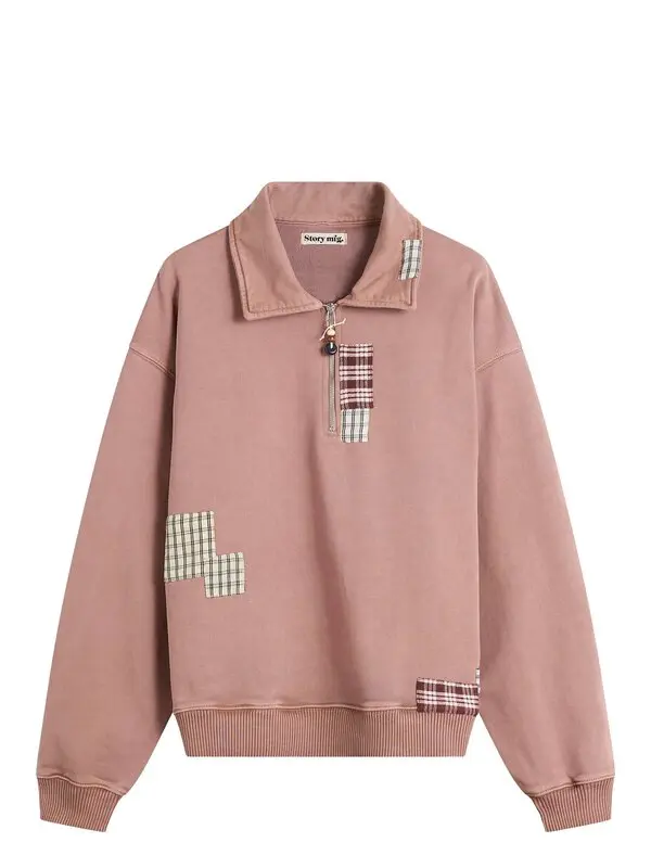 STORY MFG. Geo Patchwork Pullover - Sand