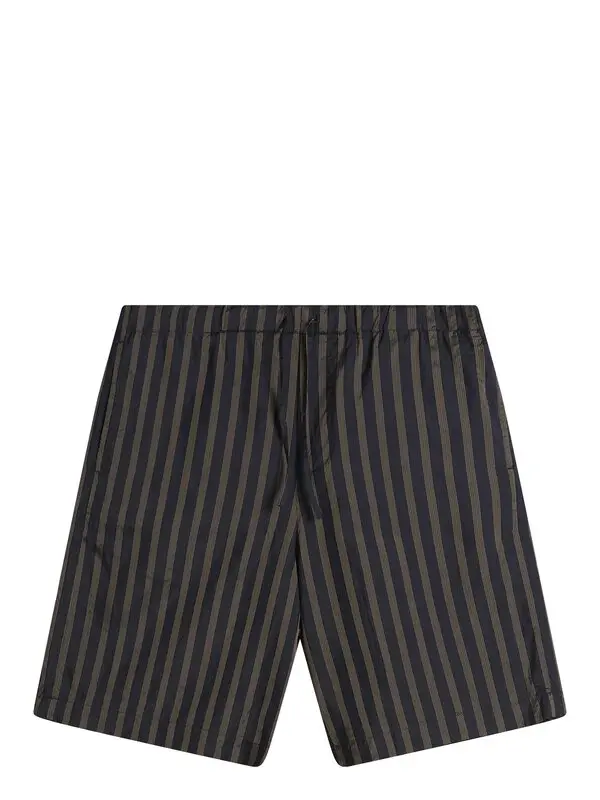 Dries Van Noten Stripe Cupro Shorts - Navy