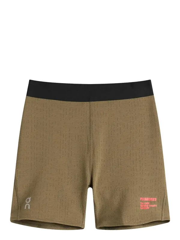 On X Pleasures X The Loop Short Tights - Olive