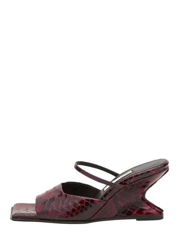 MIISTA Egle Snake Sandals - Red